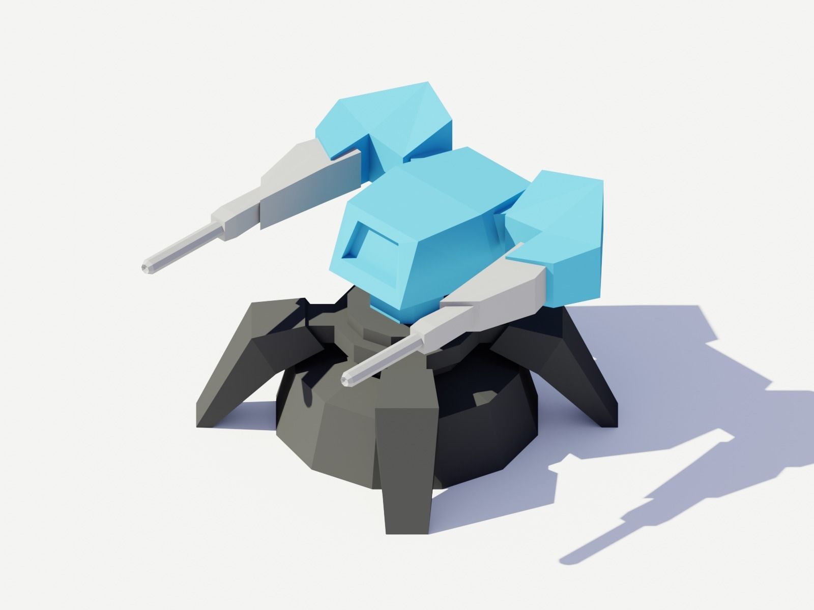 3D model Low Poly Turret Weapons VR / AR / low-poly | CGTrader