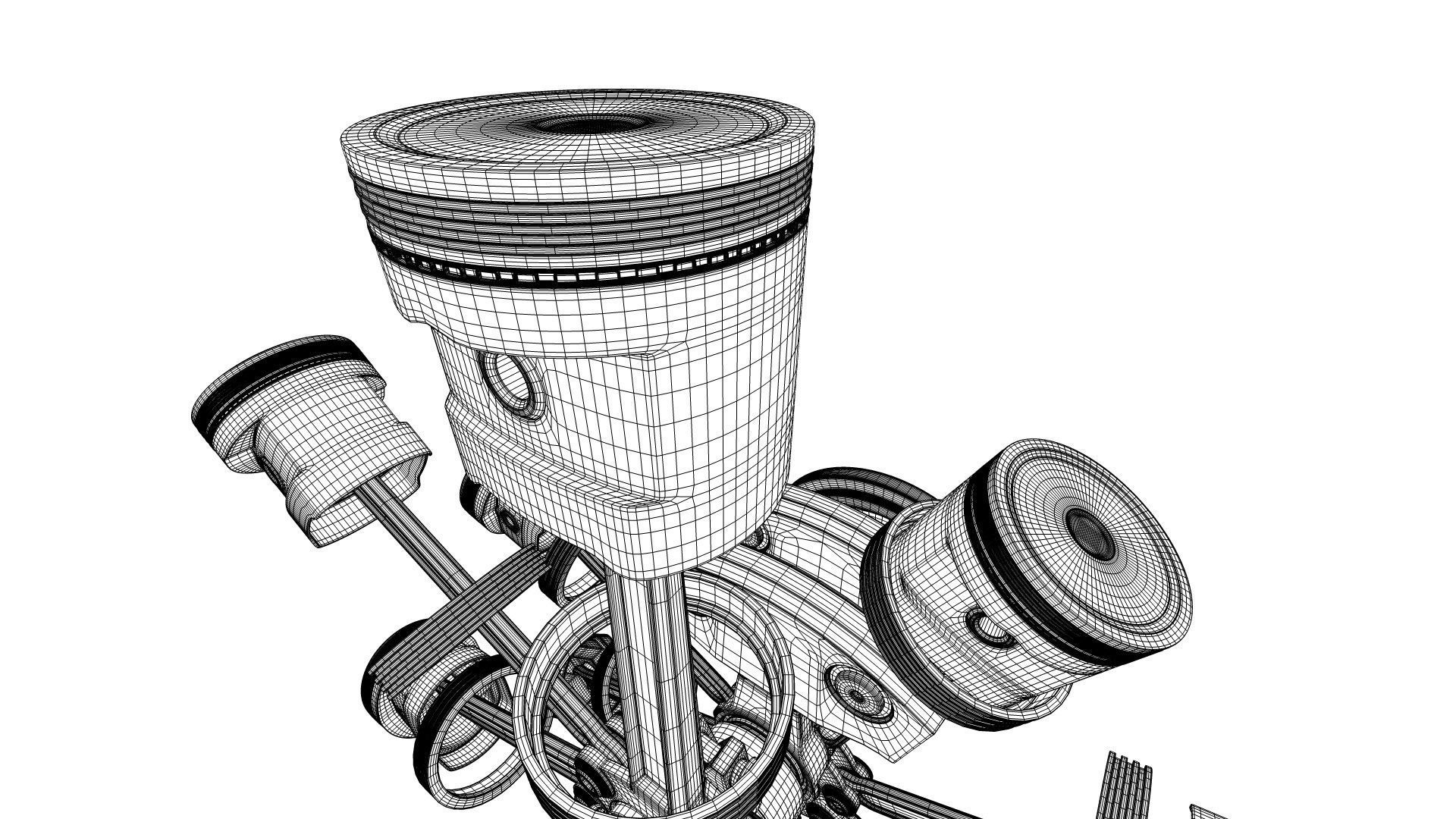 Aircraft Engine 3D model animated rigged | CGTrader