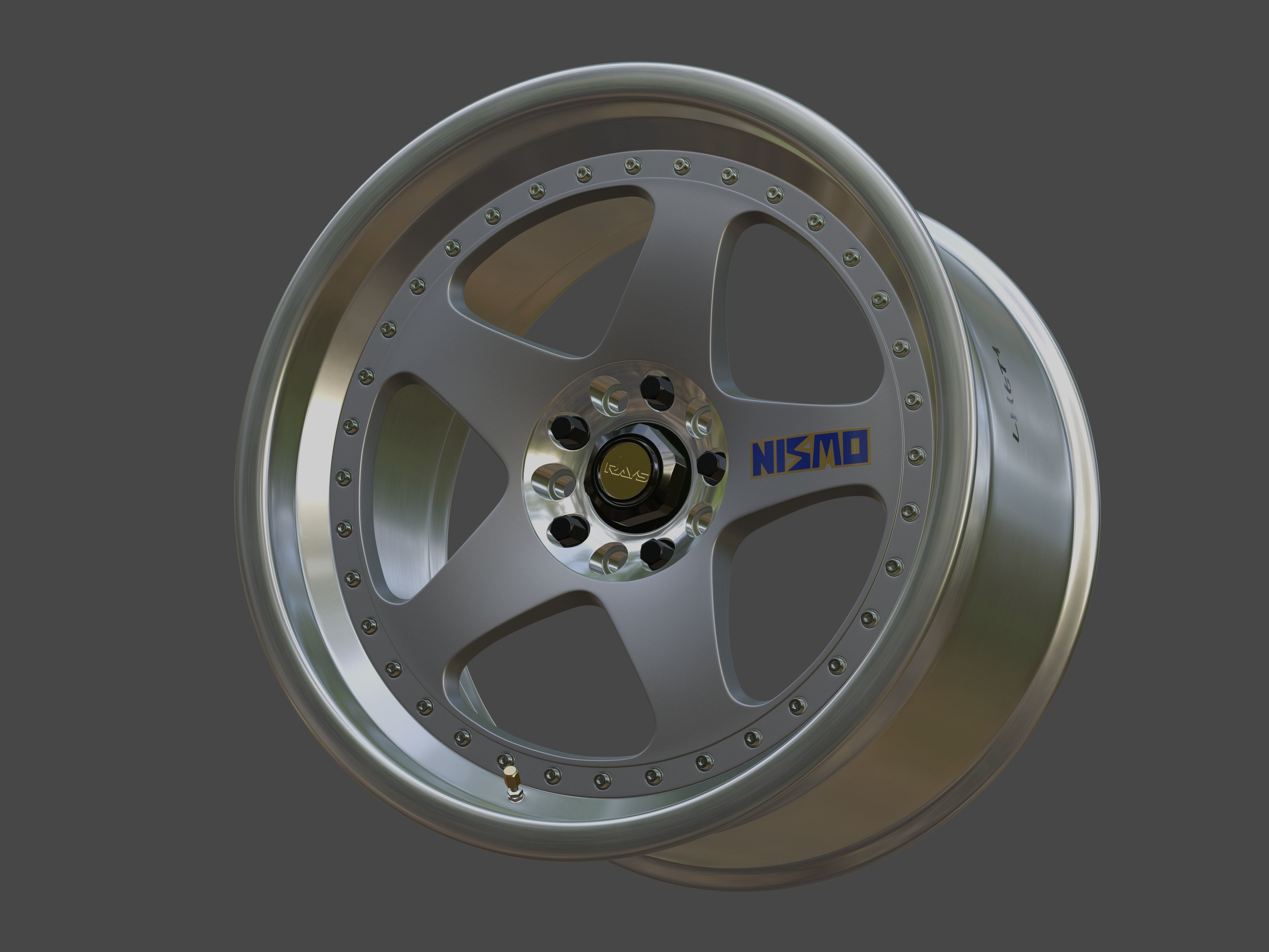 Nismo LM GT1 car rim 3D model | CGTrader