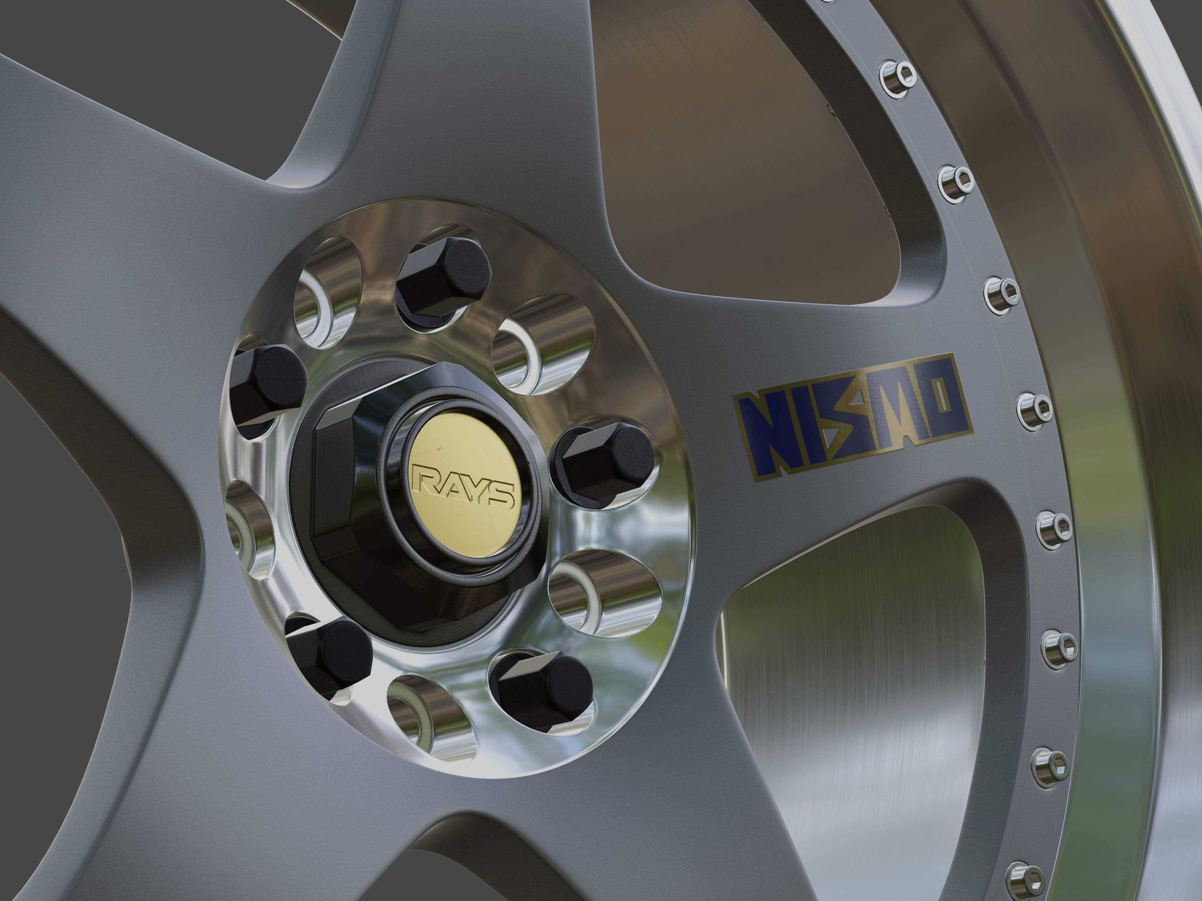 Nismo LM GT1 car rim 3D model | CGTrader