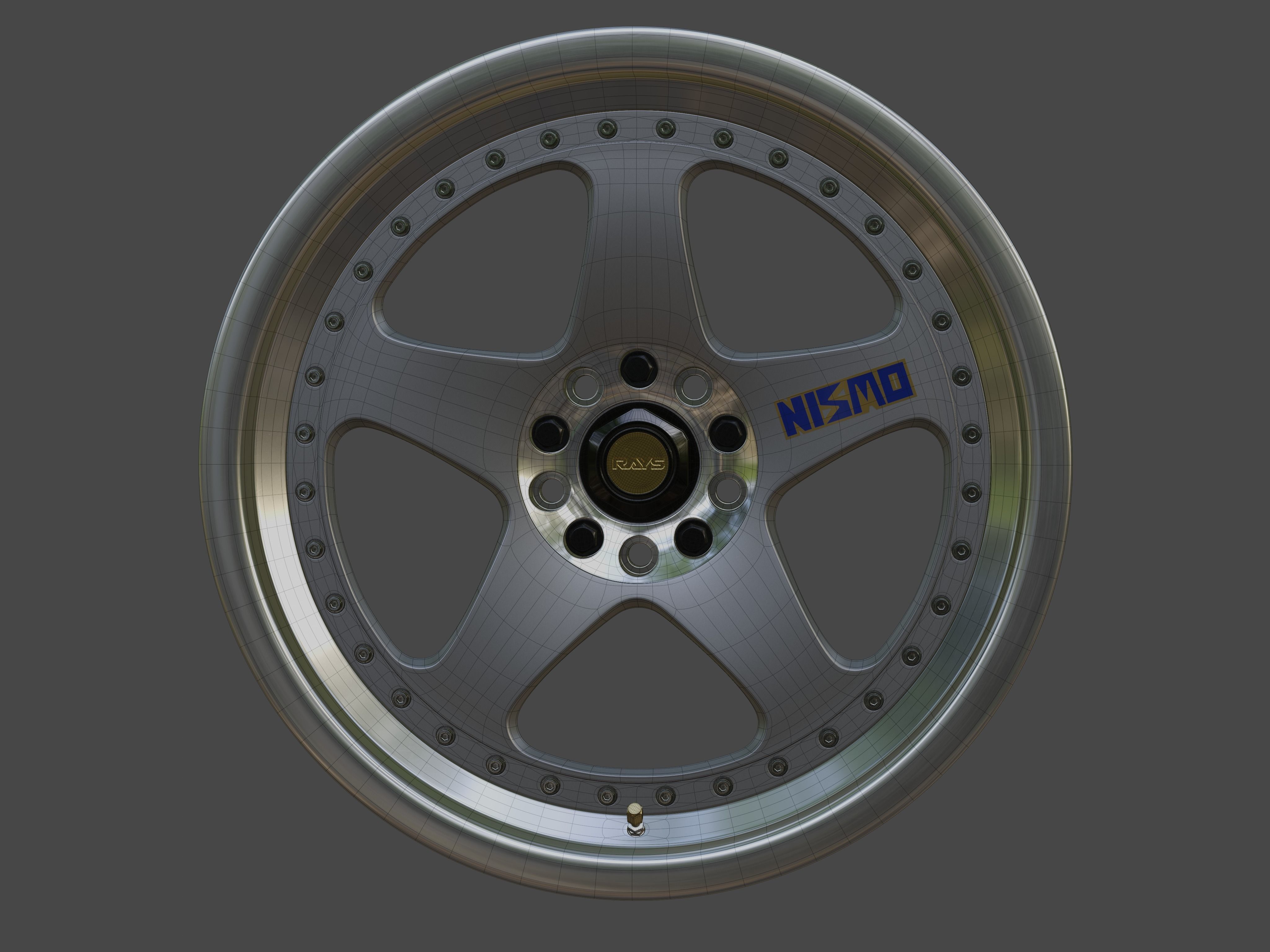 Nismo LM GT1 car rim 3D model | CGTrader