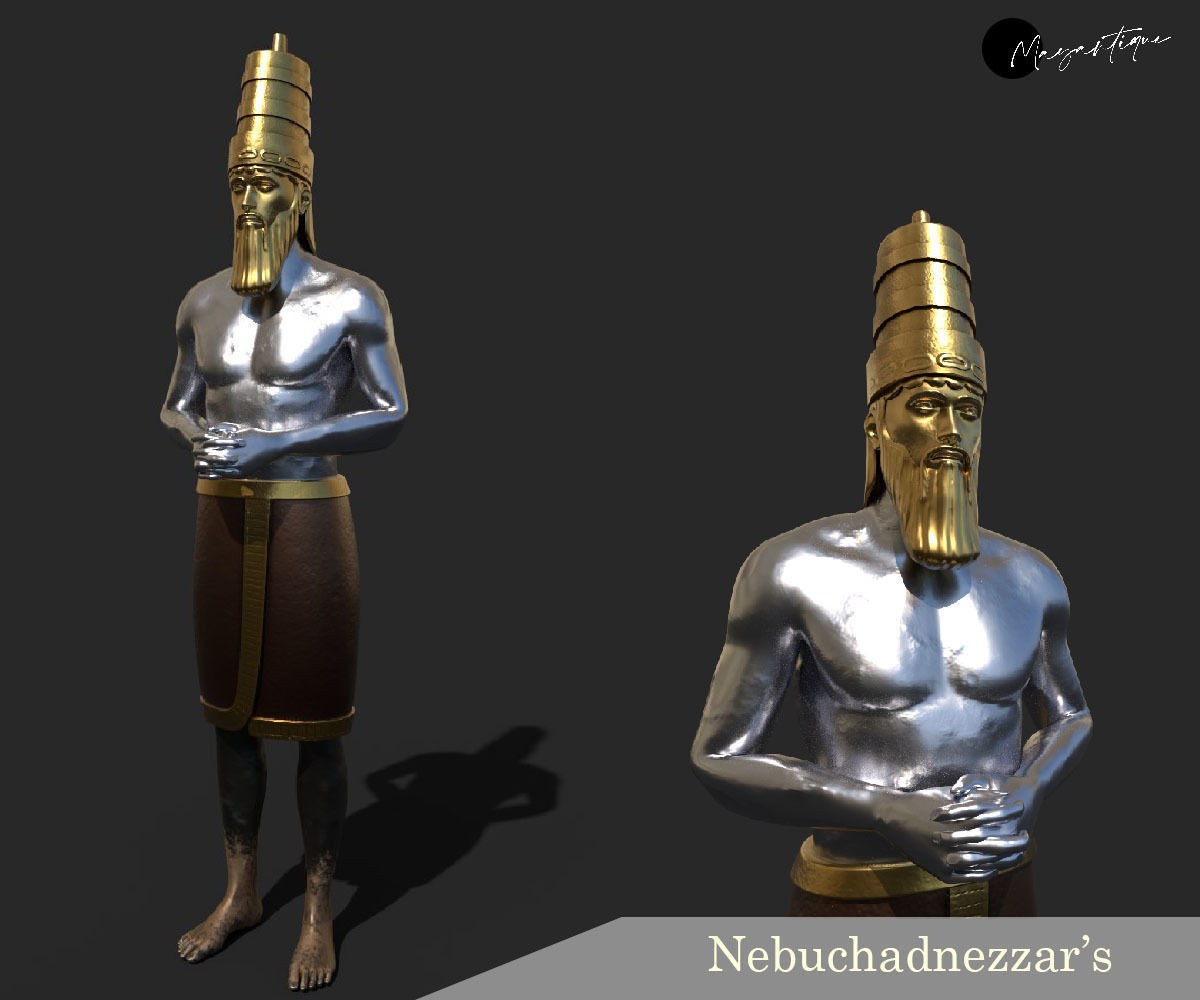 Nebuchadnezzar Dream Statue 3D model | CGTrader