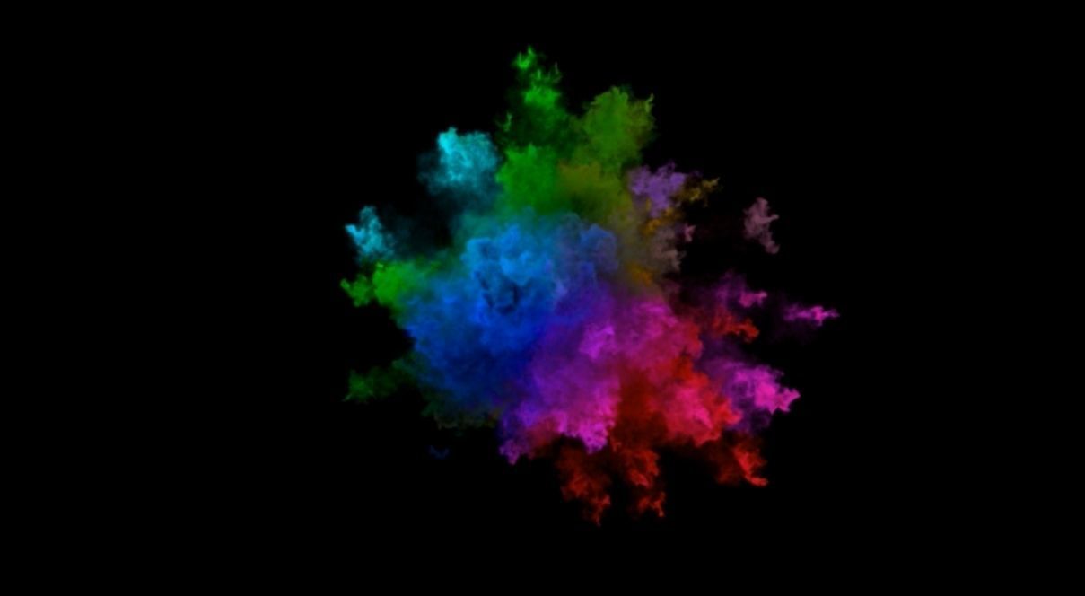 Colorful Smoke Explosion FX 3D model animated | CGTrader