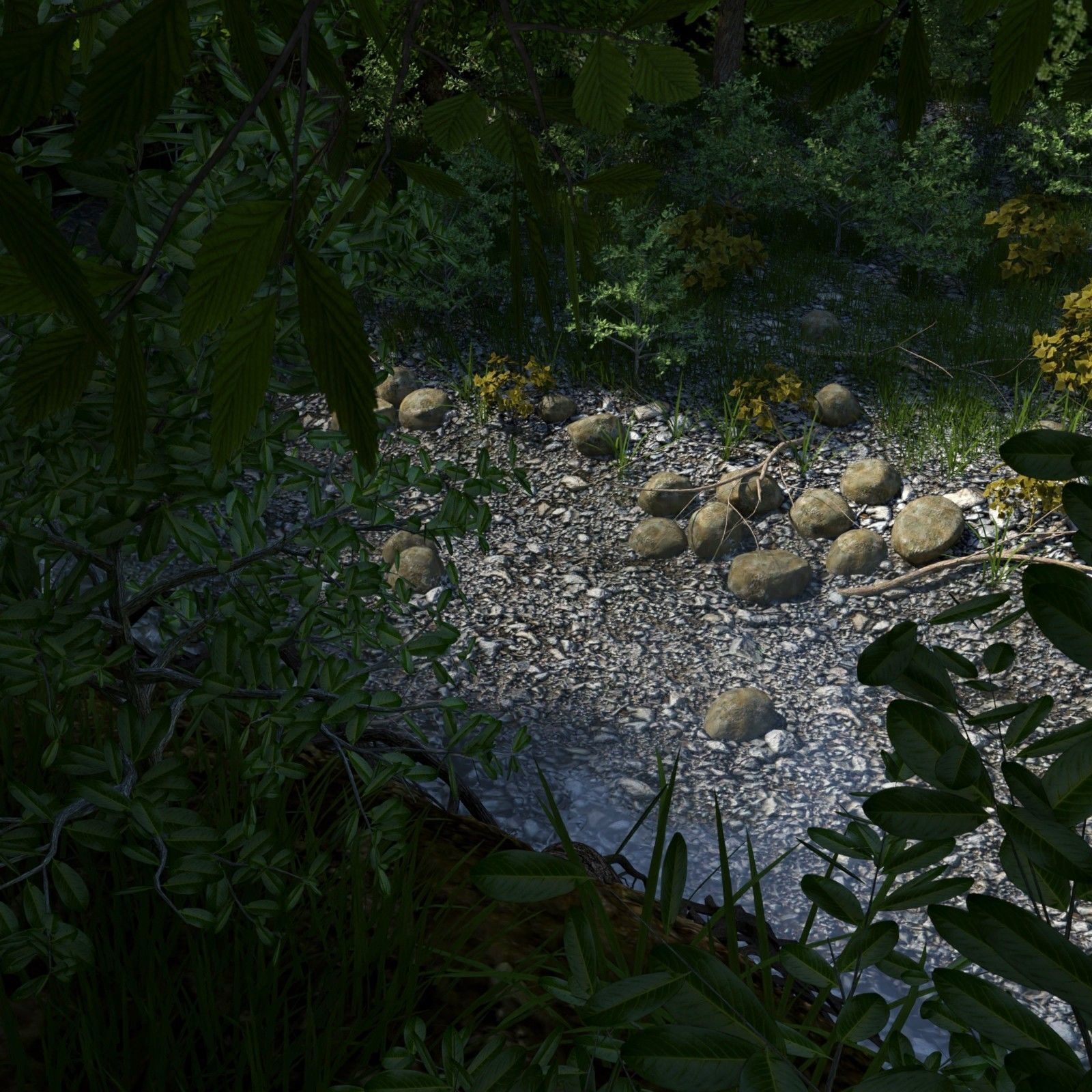 Stream Path 3D model | CGTrader