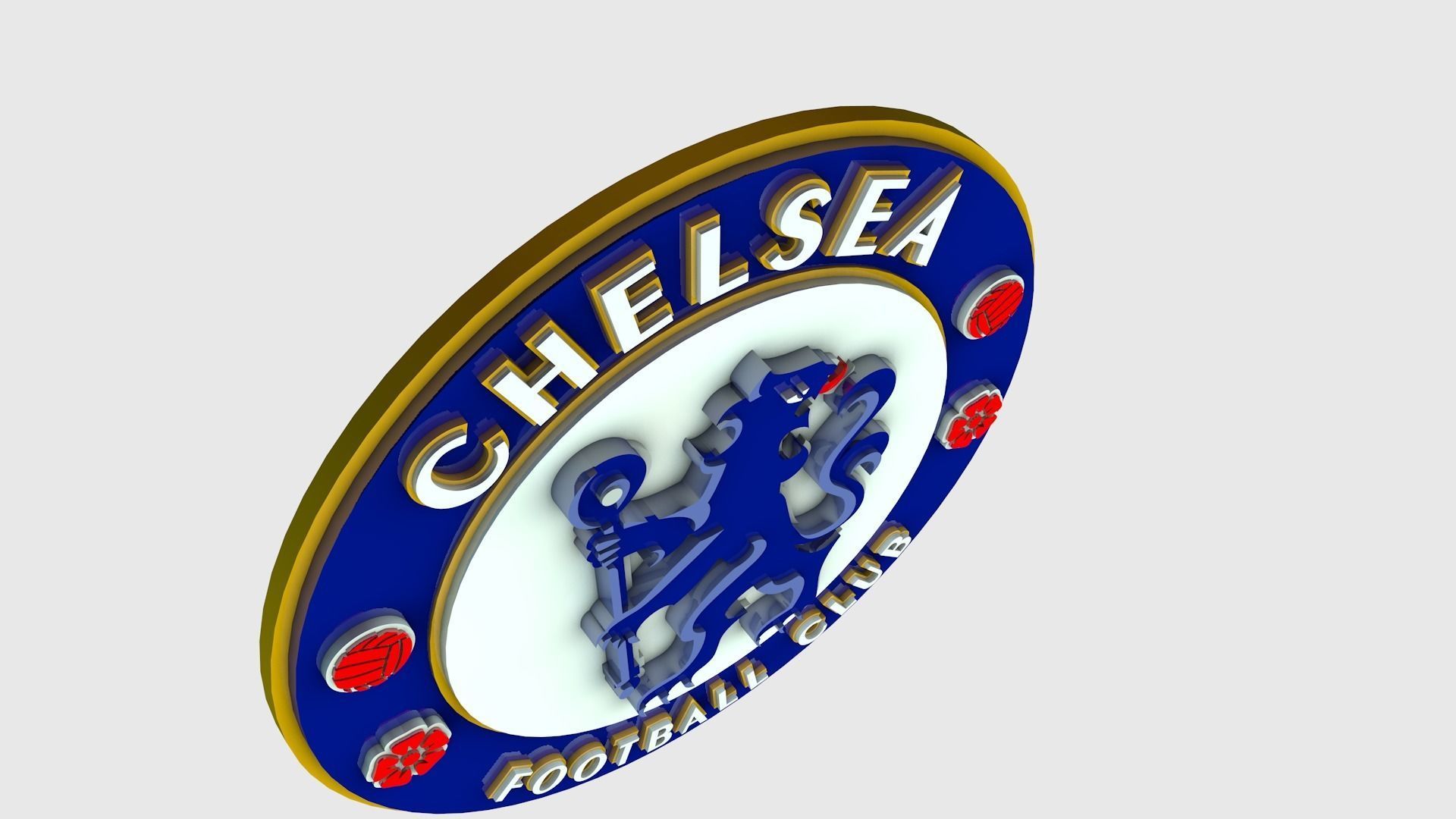 Chelsea Logo 3D model | CGTrader