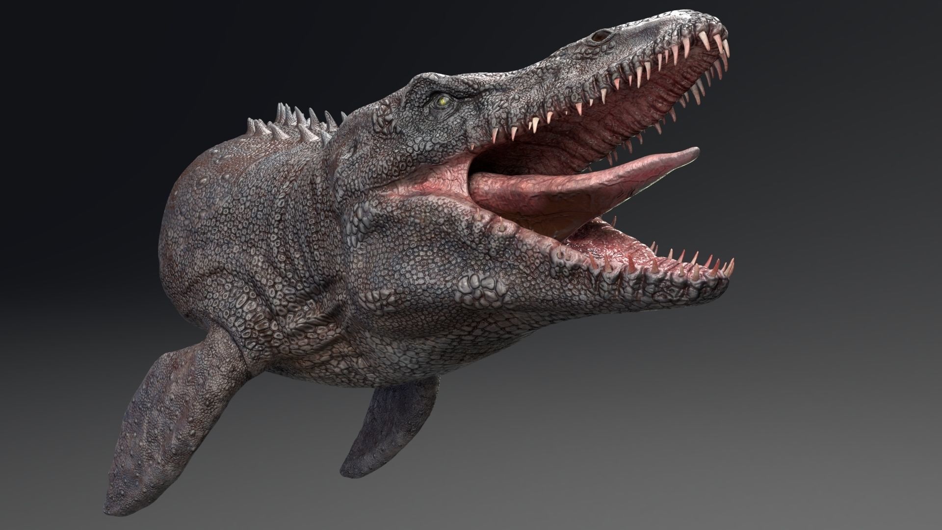 3D model Mosasaurus - Sea Monster Series 4 VR / AR / low-poly rigged ...