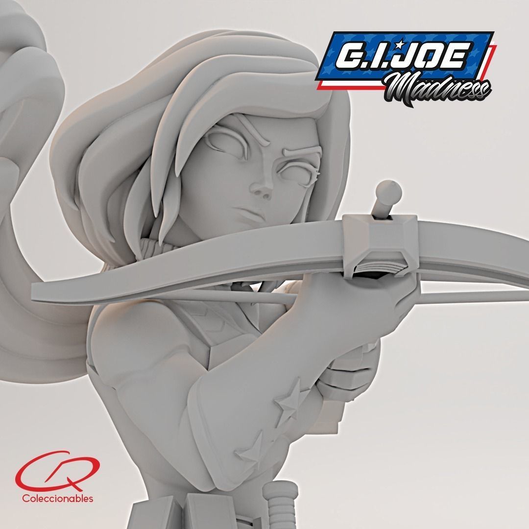 GI JOE Characters Scarlett Full-figure Pose 03 3D model 3D printable ...