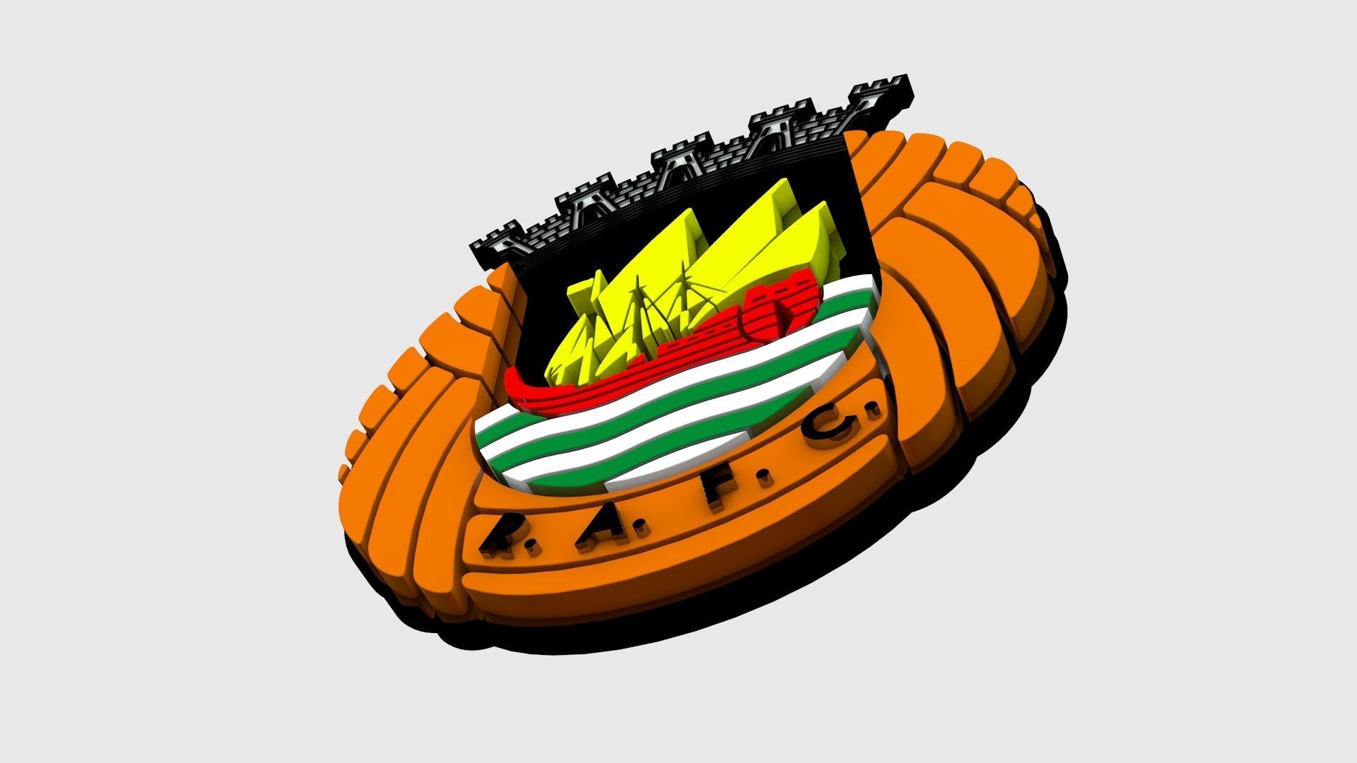 Rio Ave Logo 3D model | CGTrader