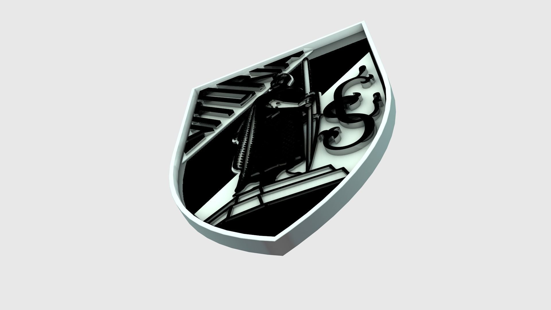 Guimaraes Logo 3D model | CGTrader