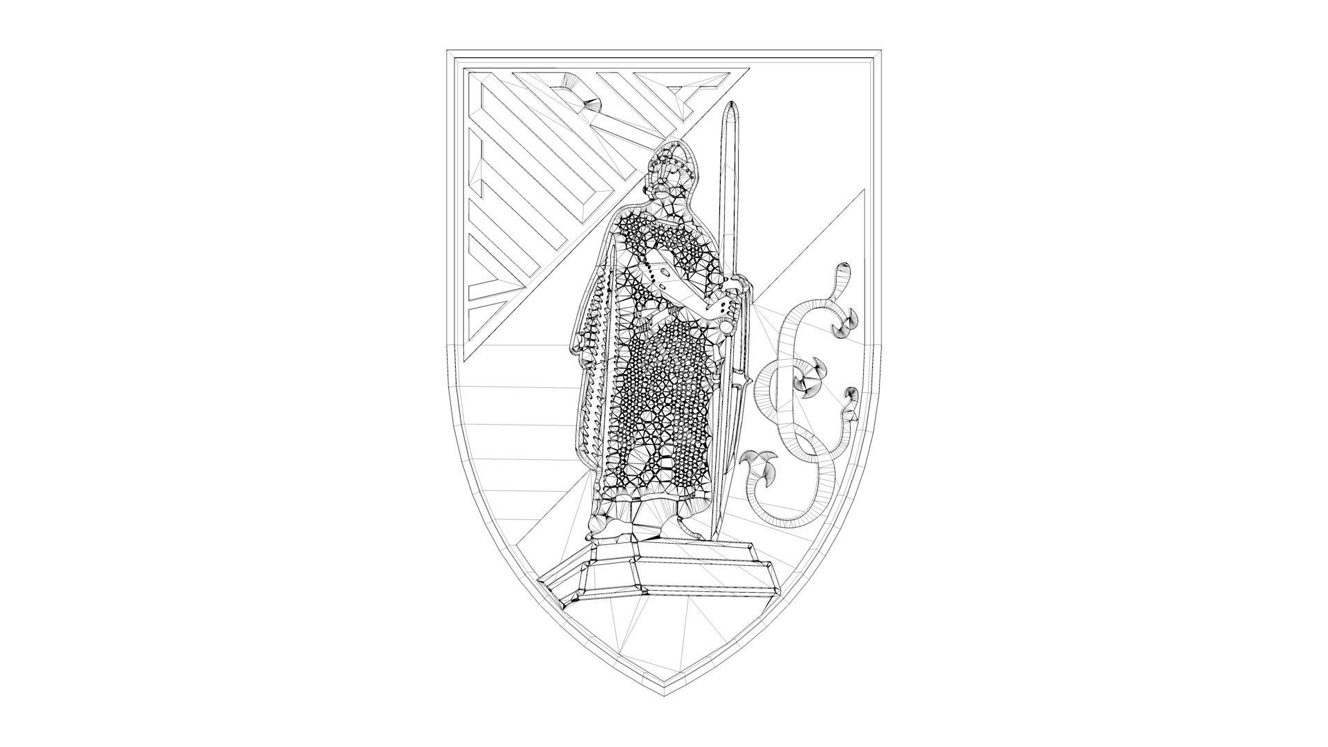 Guimaraes Logo 3D model | CGTrader