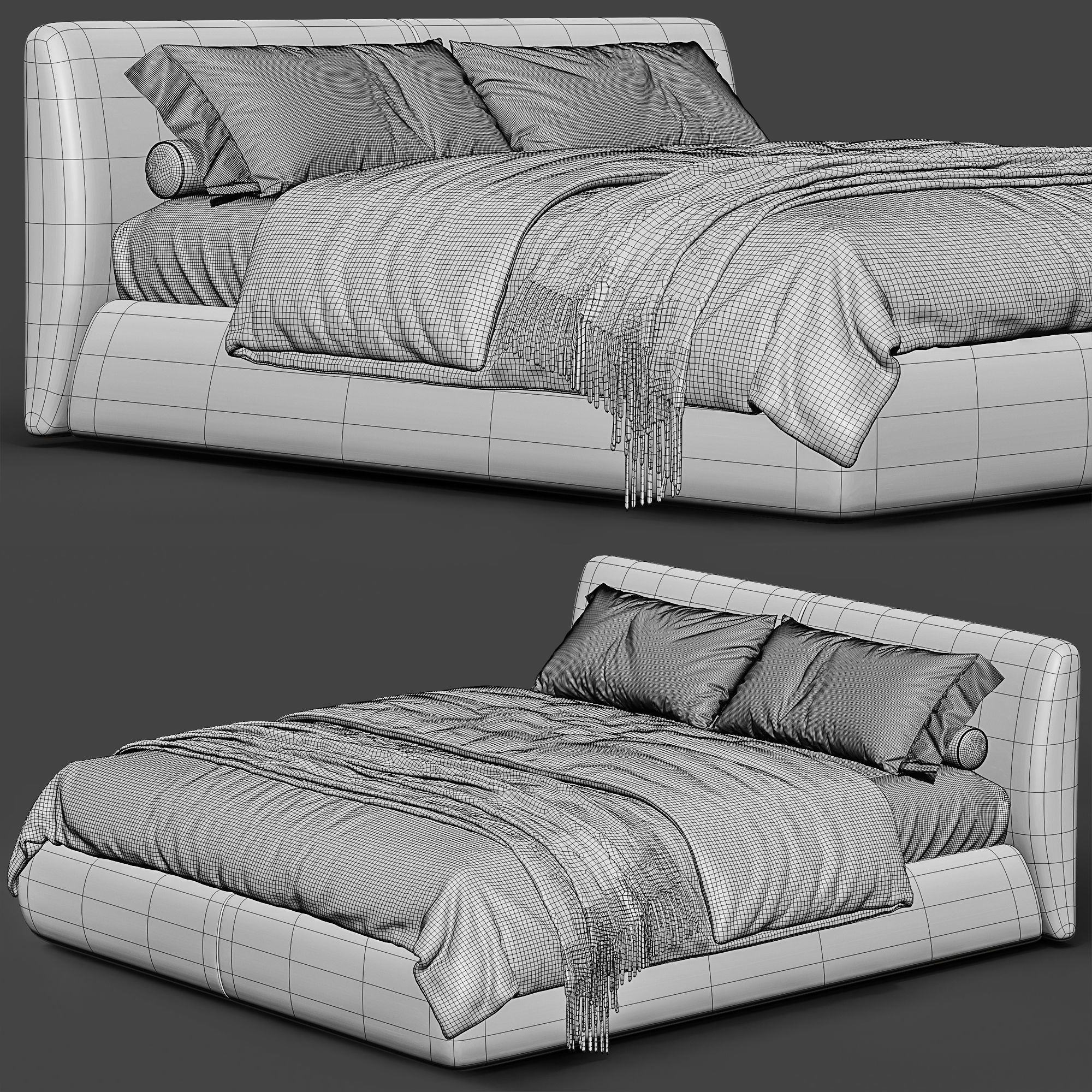 Bed One mebel Nuvo 3D model | CGTrader
