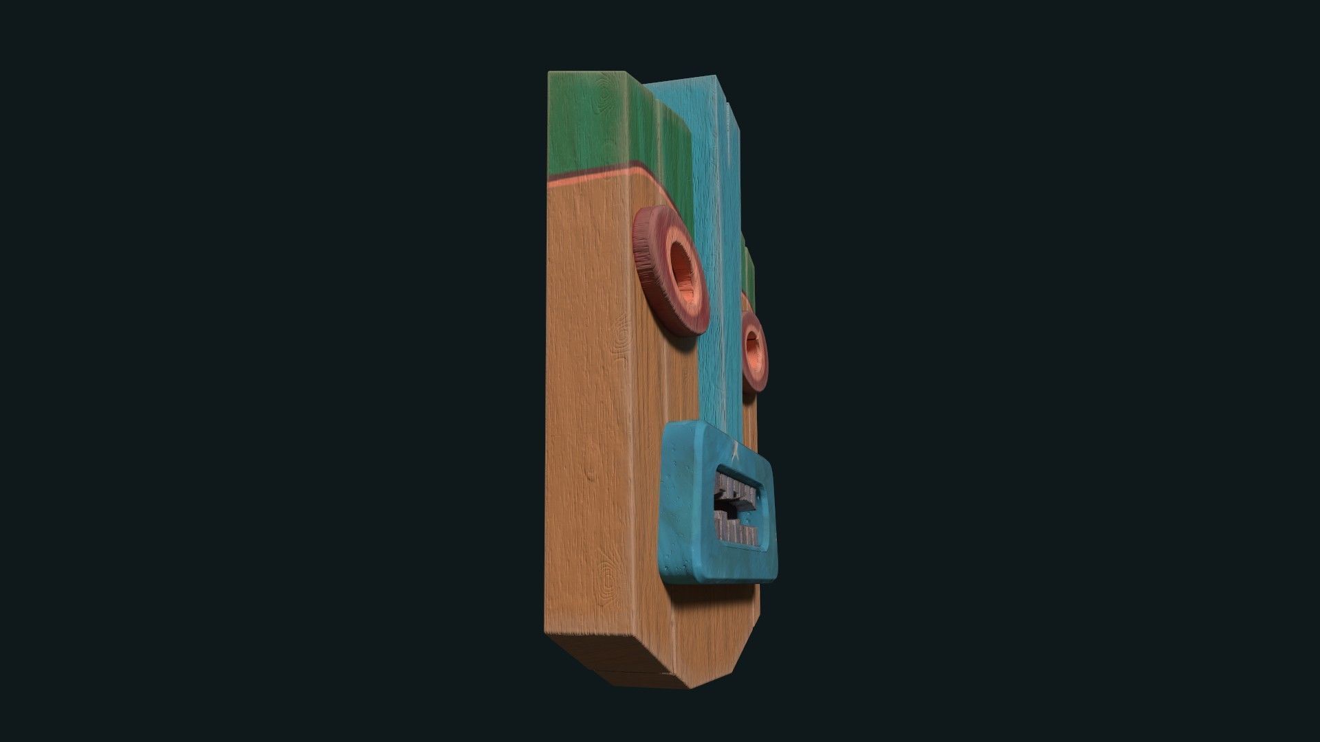 3D model Stylized Hand-Painted Tiki Mask VR / AR / low-poly | CGTrader
