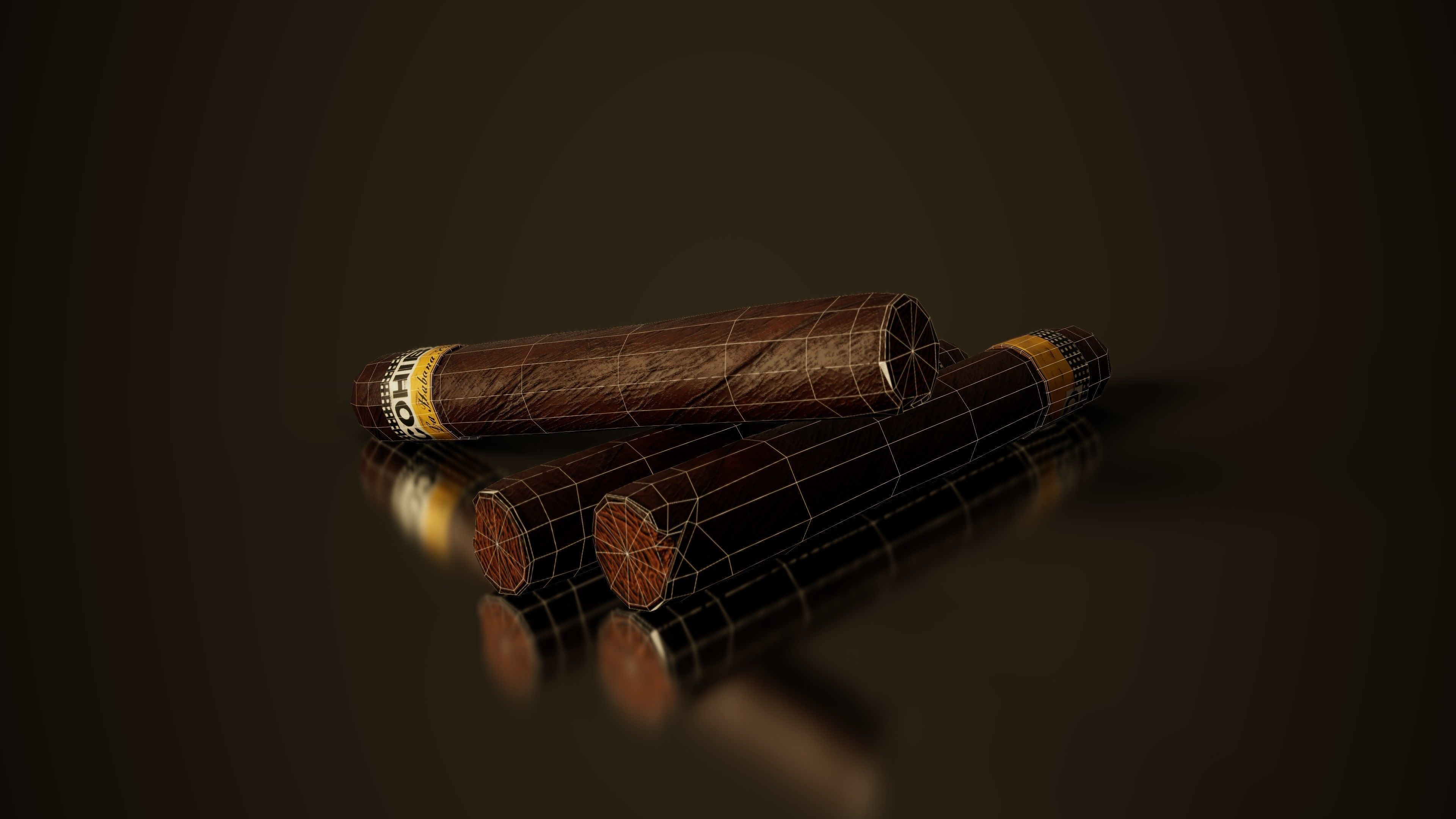 3D model Cigar two cigars VR / AR / low-poly | CGTrader