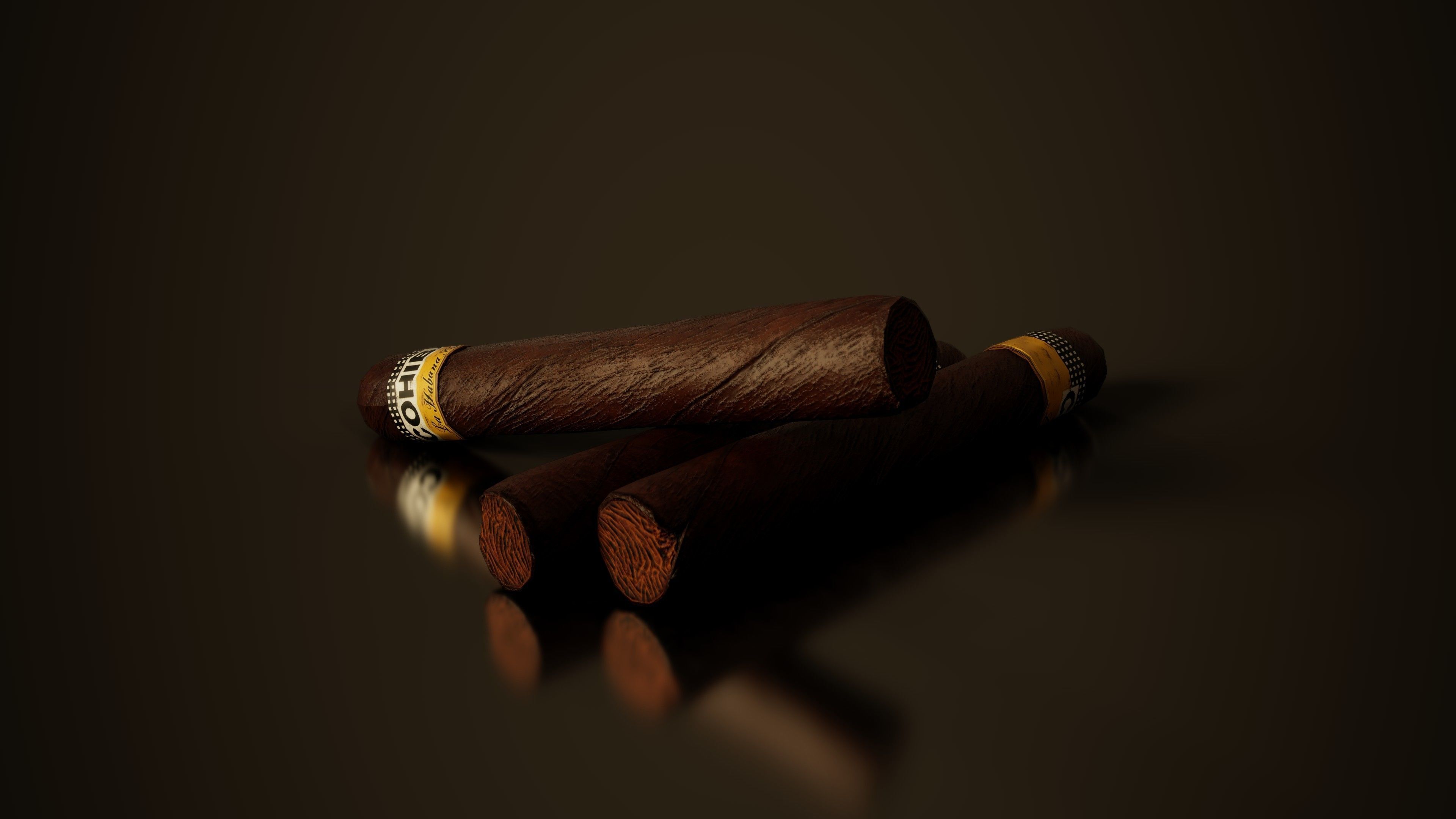 3D model Cigar two cigars VR / AR / low-poly | CGTrader