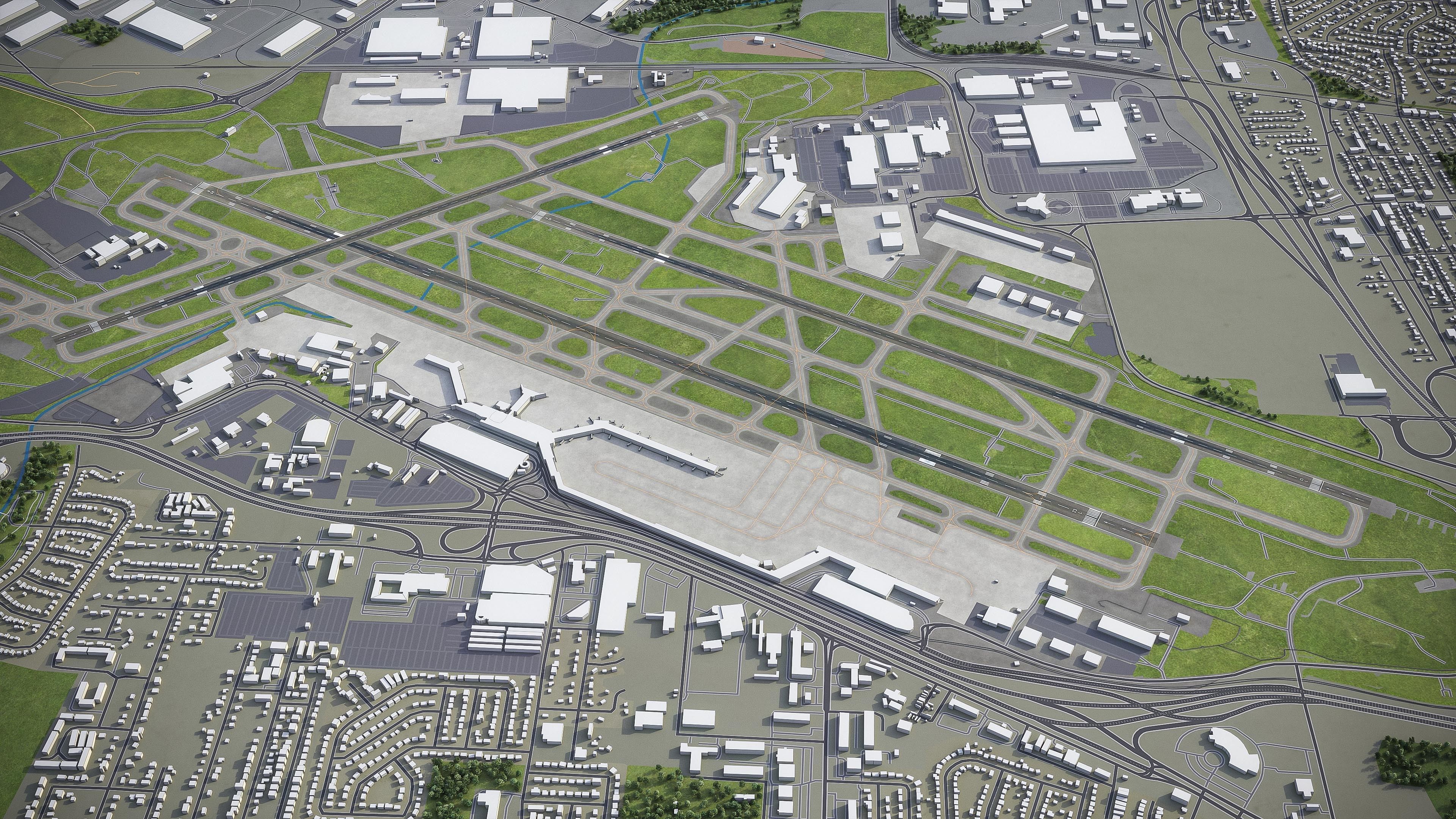 3D model St Louis Airport VR / AR / low-poly | CGTrader