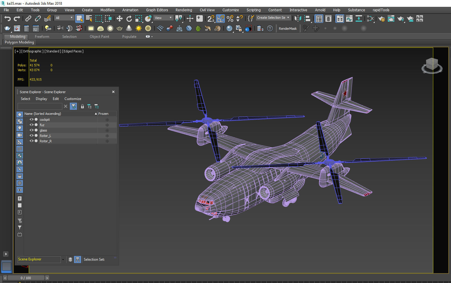 Kamov Ka-35 concept helicopter 3D model | CGTrader