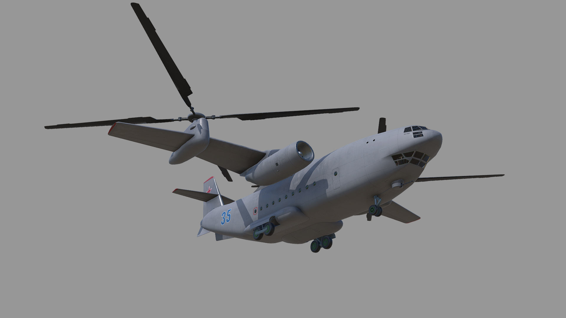 Kamov Ka-35 concept helicopter 3D model | CGTrader