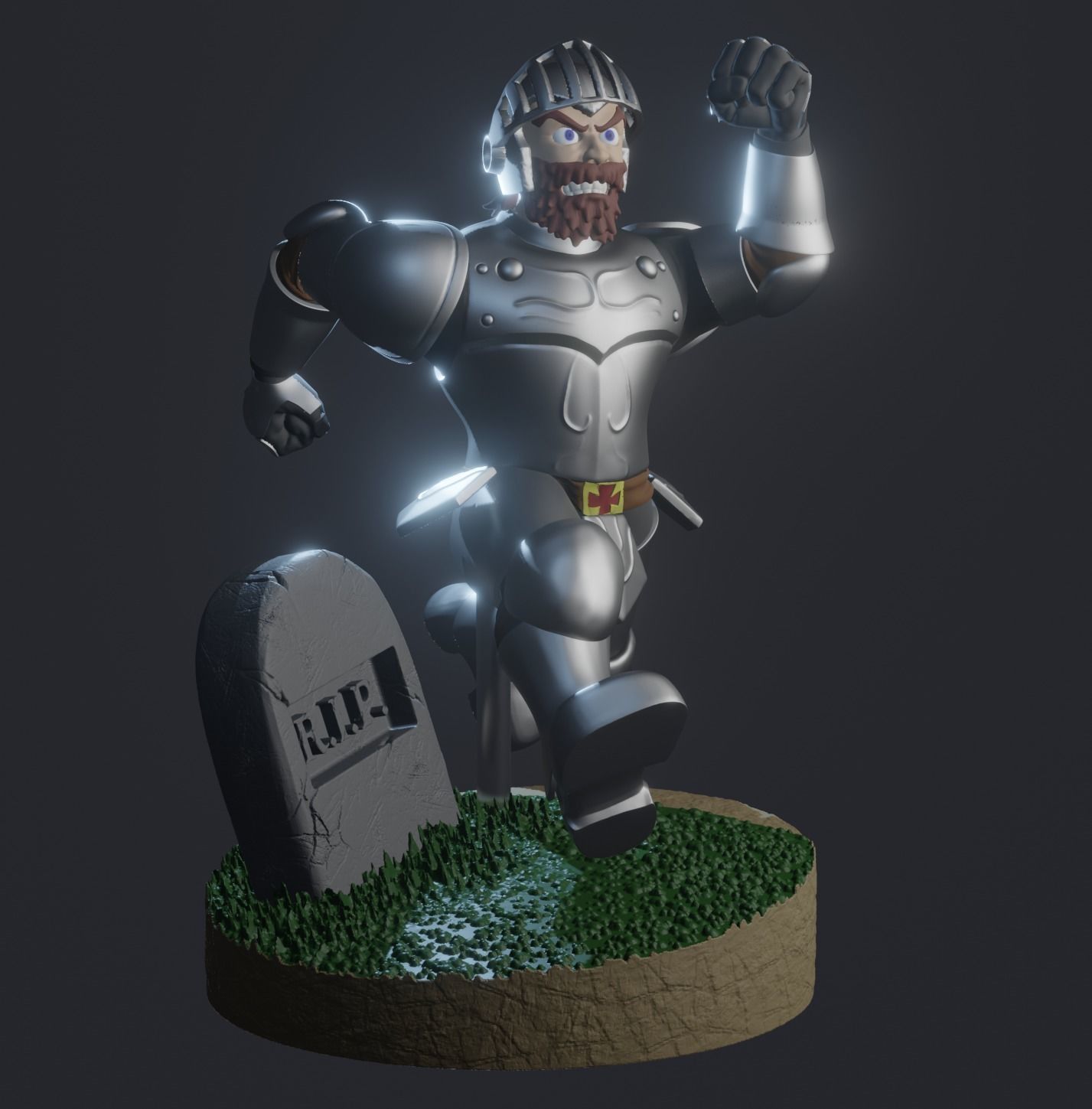 Sir Arthur - Ghosts N Goblins 3D model 3D printable | CGTrader