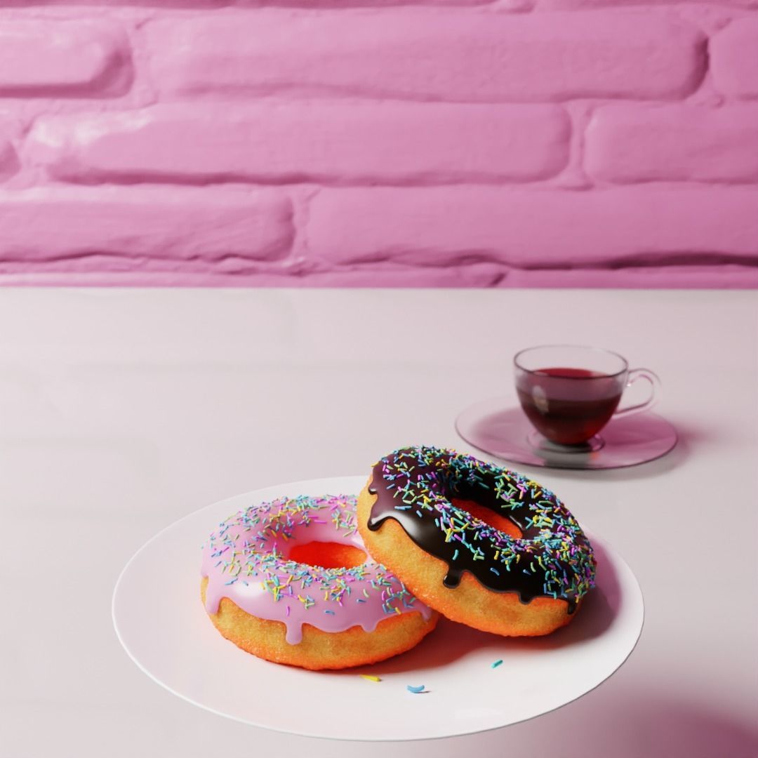 Blender Donut Animation 3D model animated | CGTrader