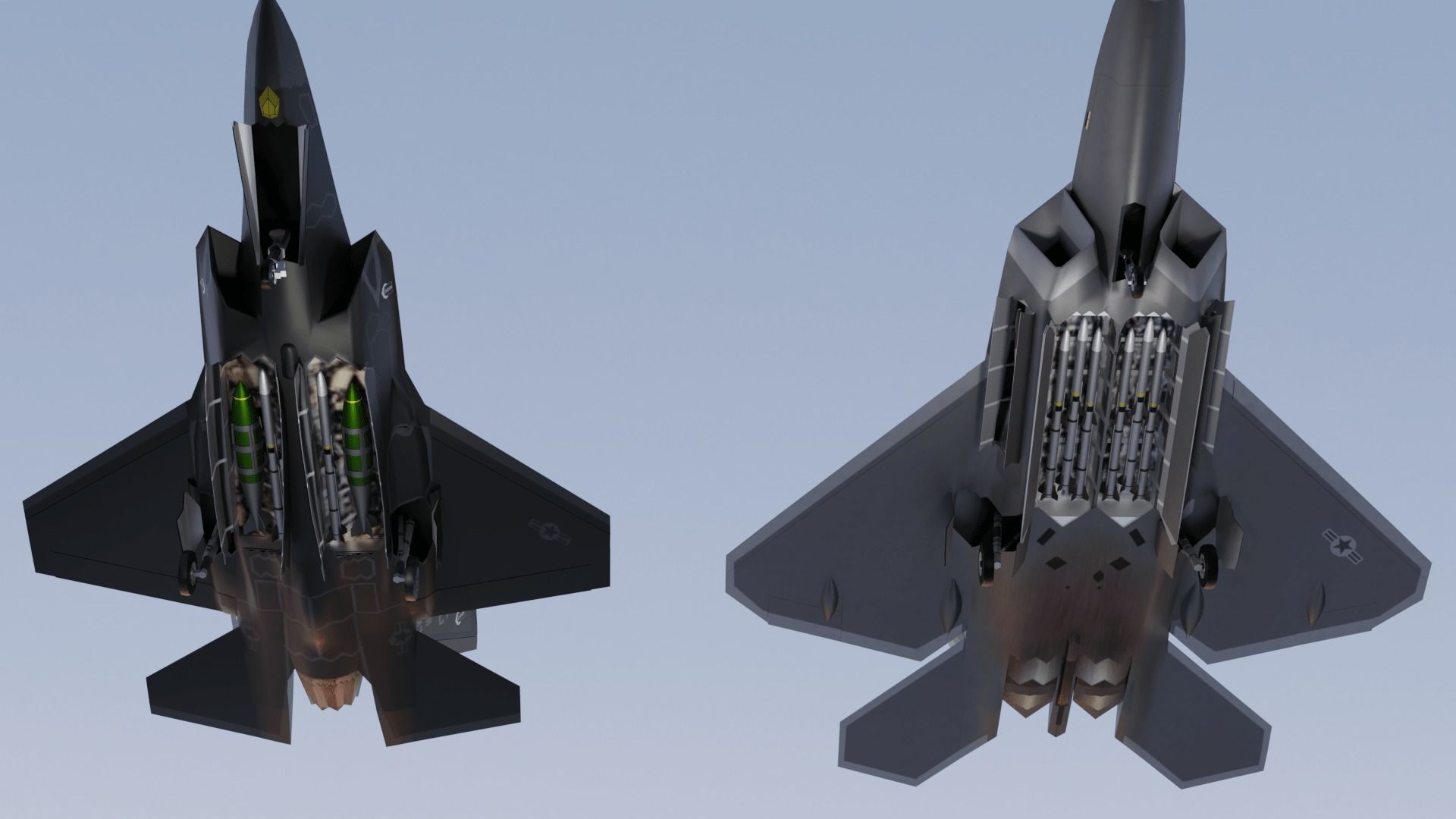 3D model Fighter Jets Packs 6th Gen VR / AR / low-poly | CGTrader