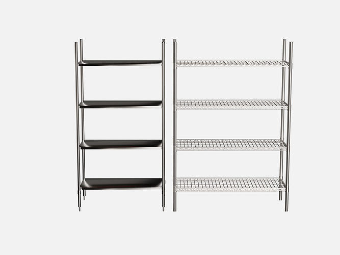 industrial wire rack 3D model | CGTrader