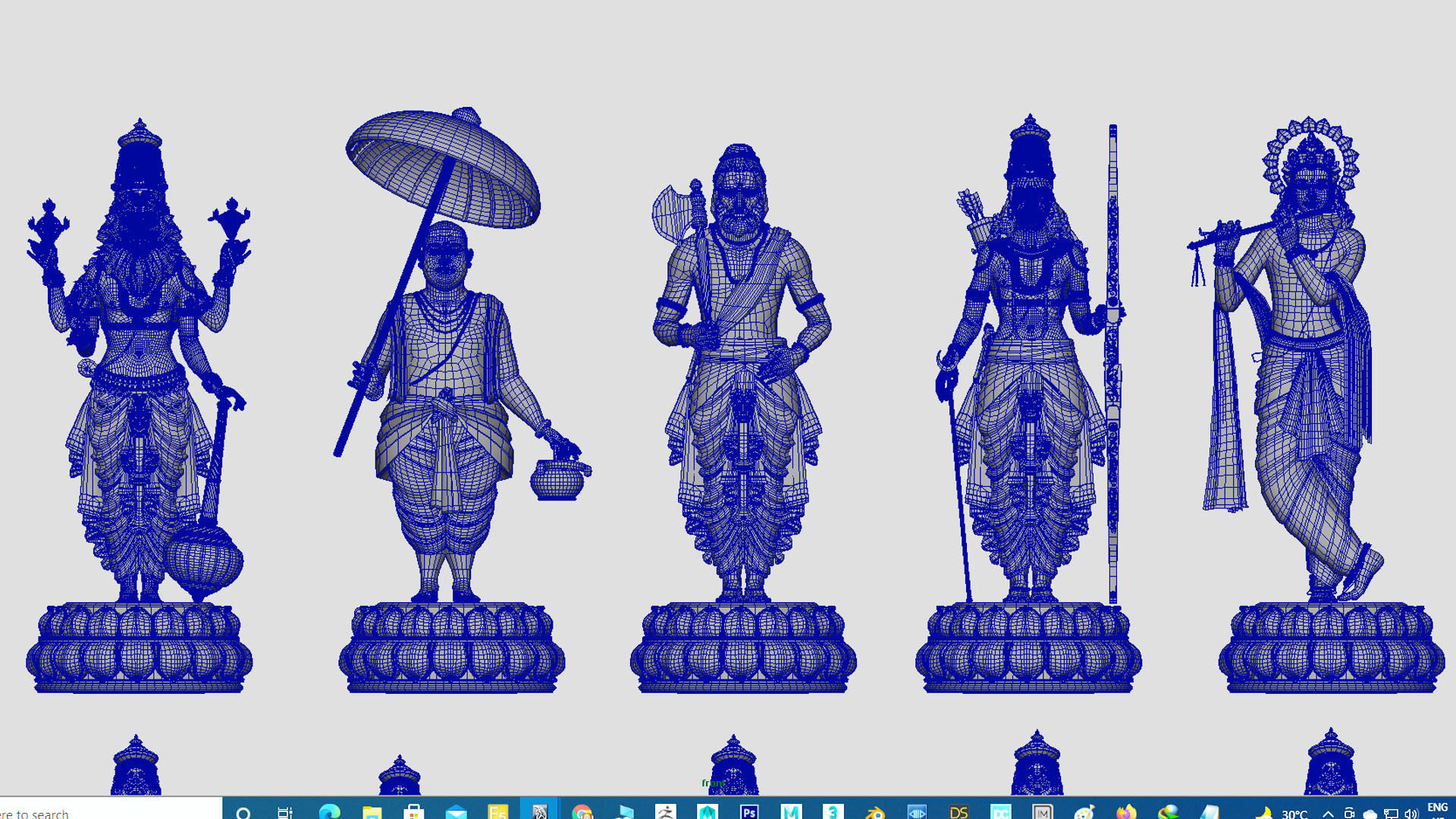 dashavatar god vishnu 3d models 3D model | CGTrader