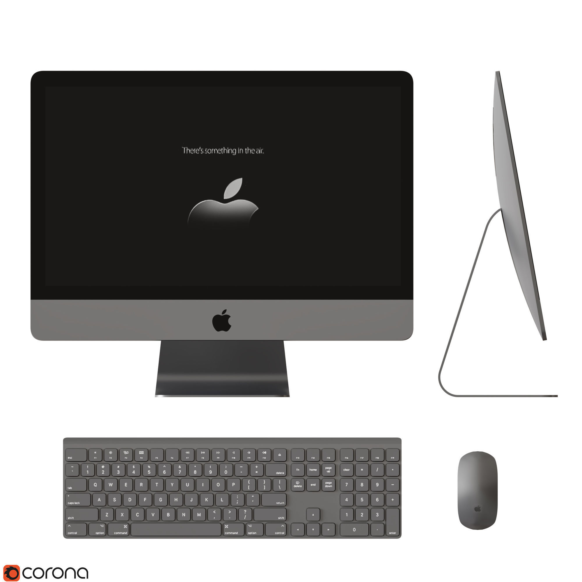 iMac PRO Space Gray Color 3D model | CGTrader