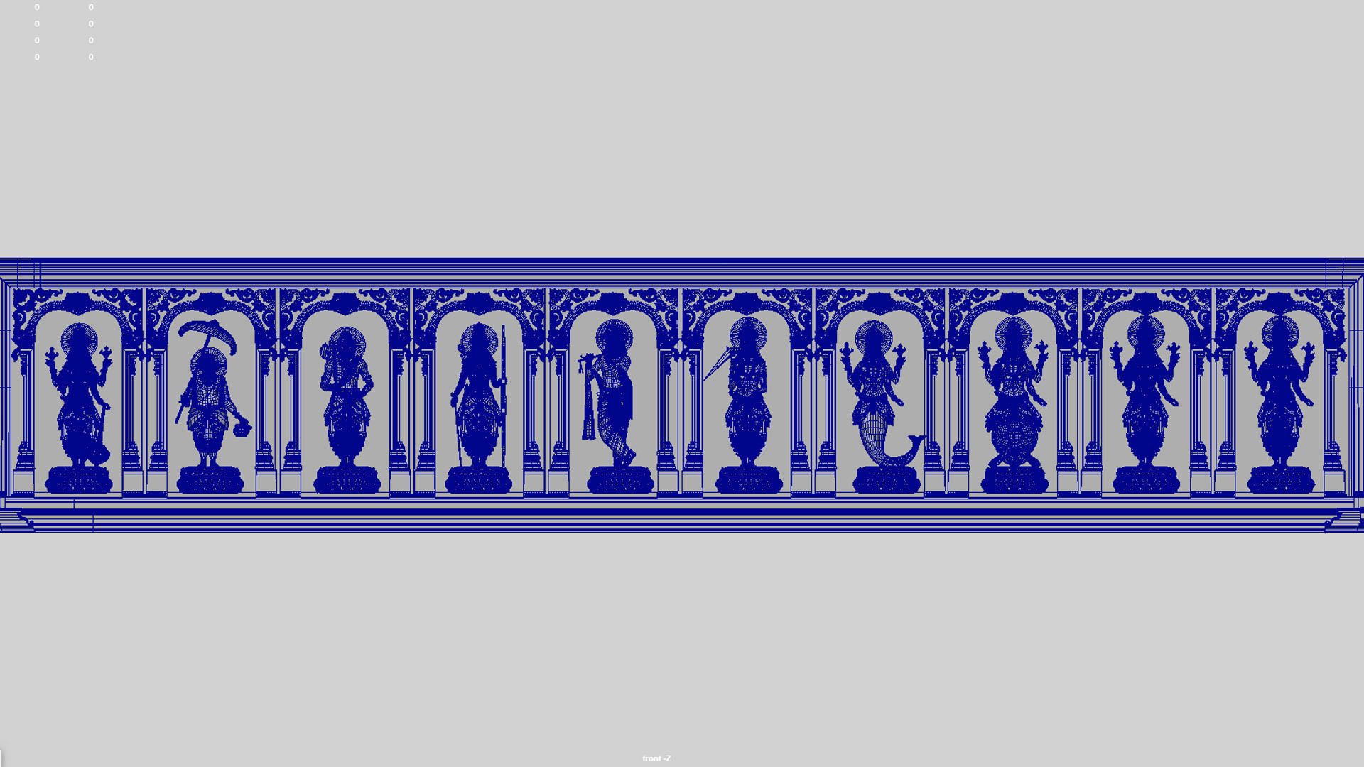 Dashavatar god vishnu 3D model | CGTrader