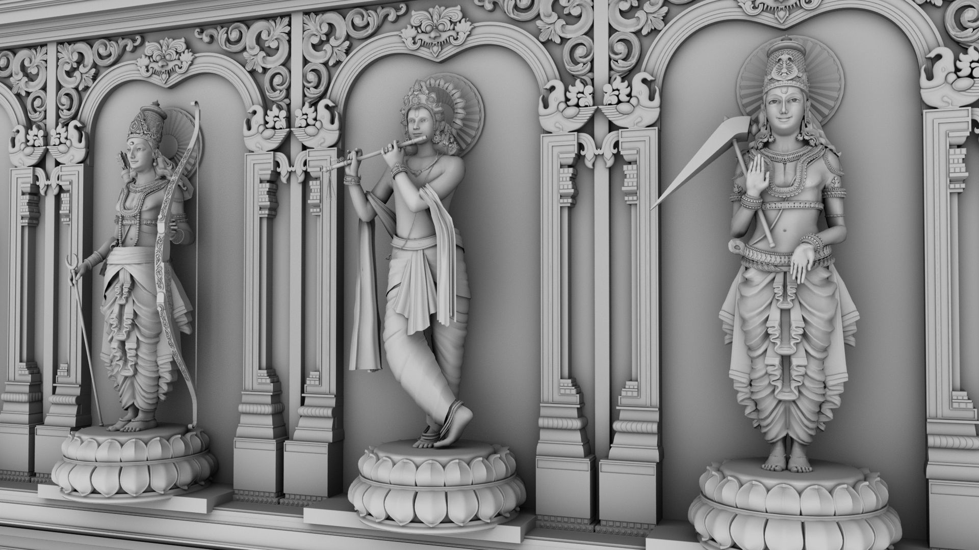 Dashavatar god vishnu 3D model | CGTrader
