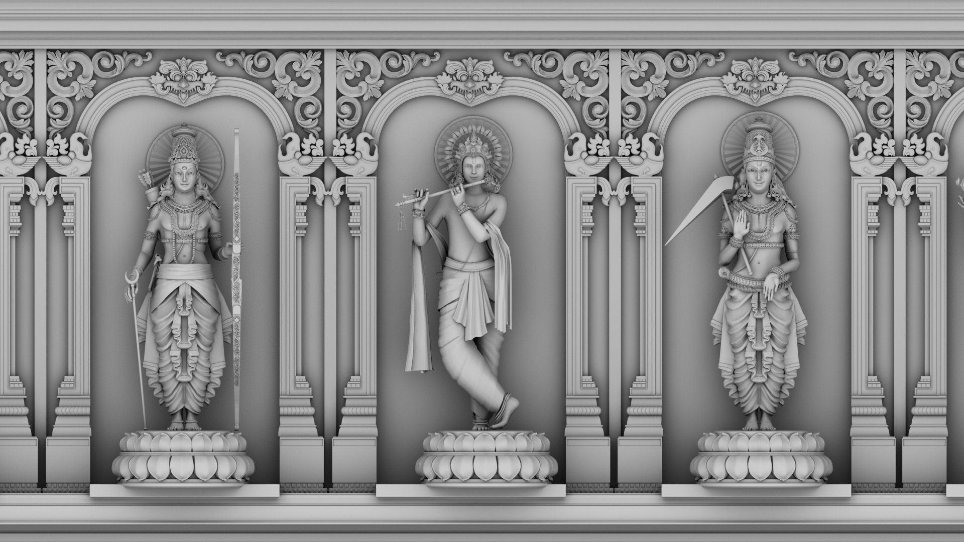 Dashavatar god vishnu 3D model | CGTrader