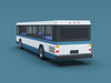 3D model Cartoon Stylized City Bus Classic 80s VR / AR / low-poly ...