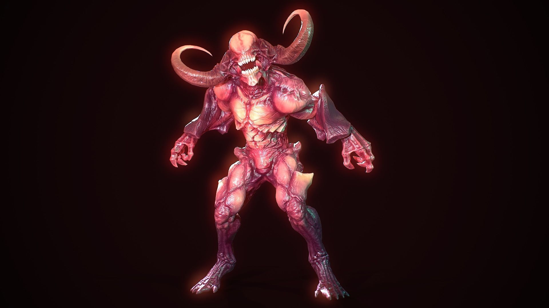 3D model Demon VR / AR / low-poly rigged animated | CGTrader