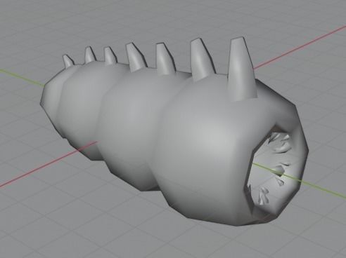 3D model Low poly Abyss Worm VR / AR / low-poly | CGTrader