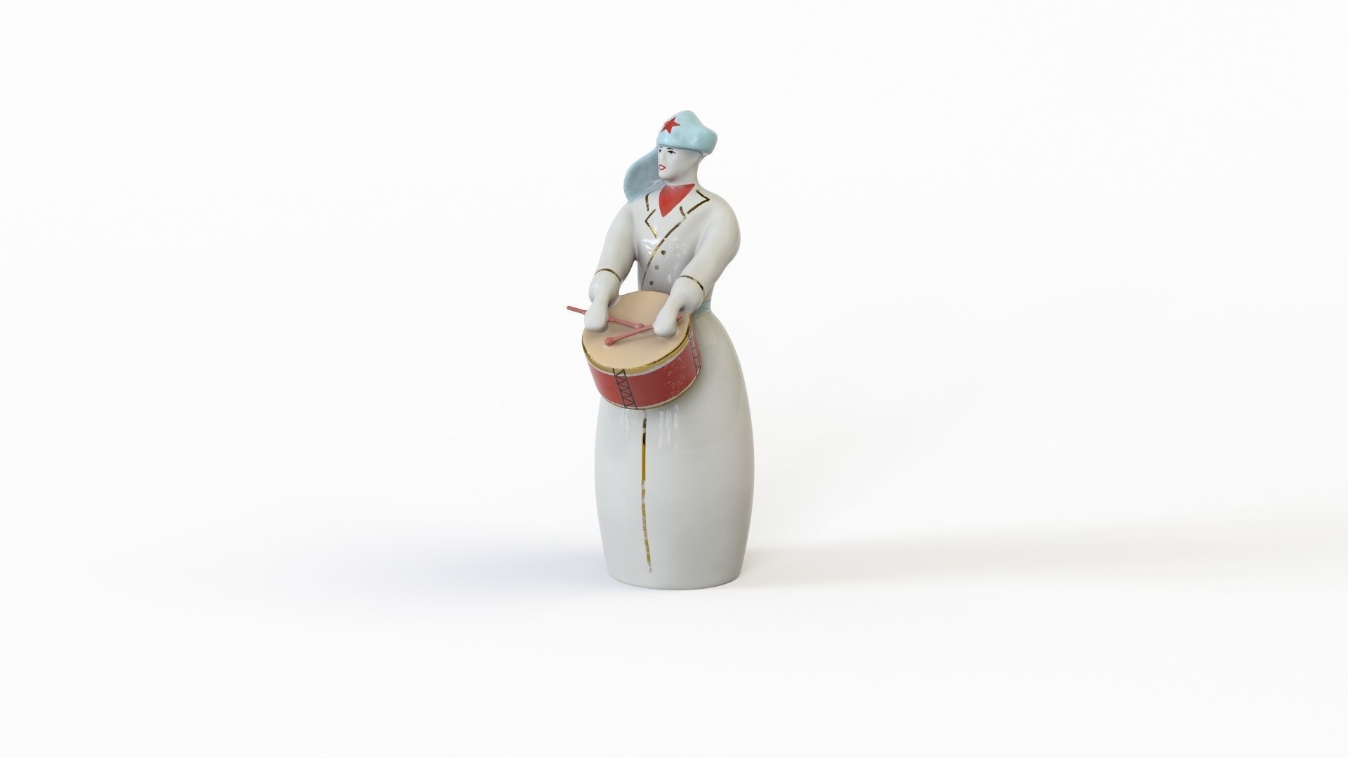 3D model Soldier drummer VR / AR / low-poly | CGTrader