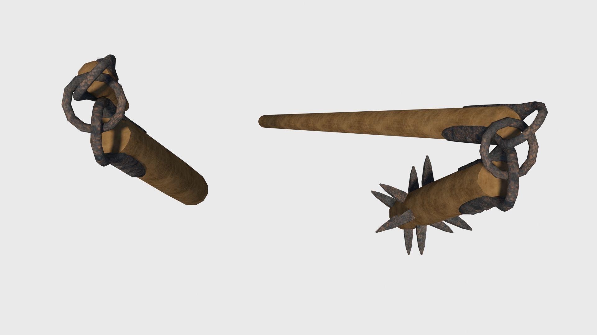 3D model Agricultural and war flail VR / AR / low-poly | CGTrader