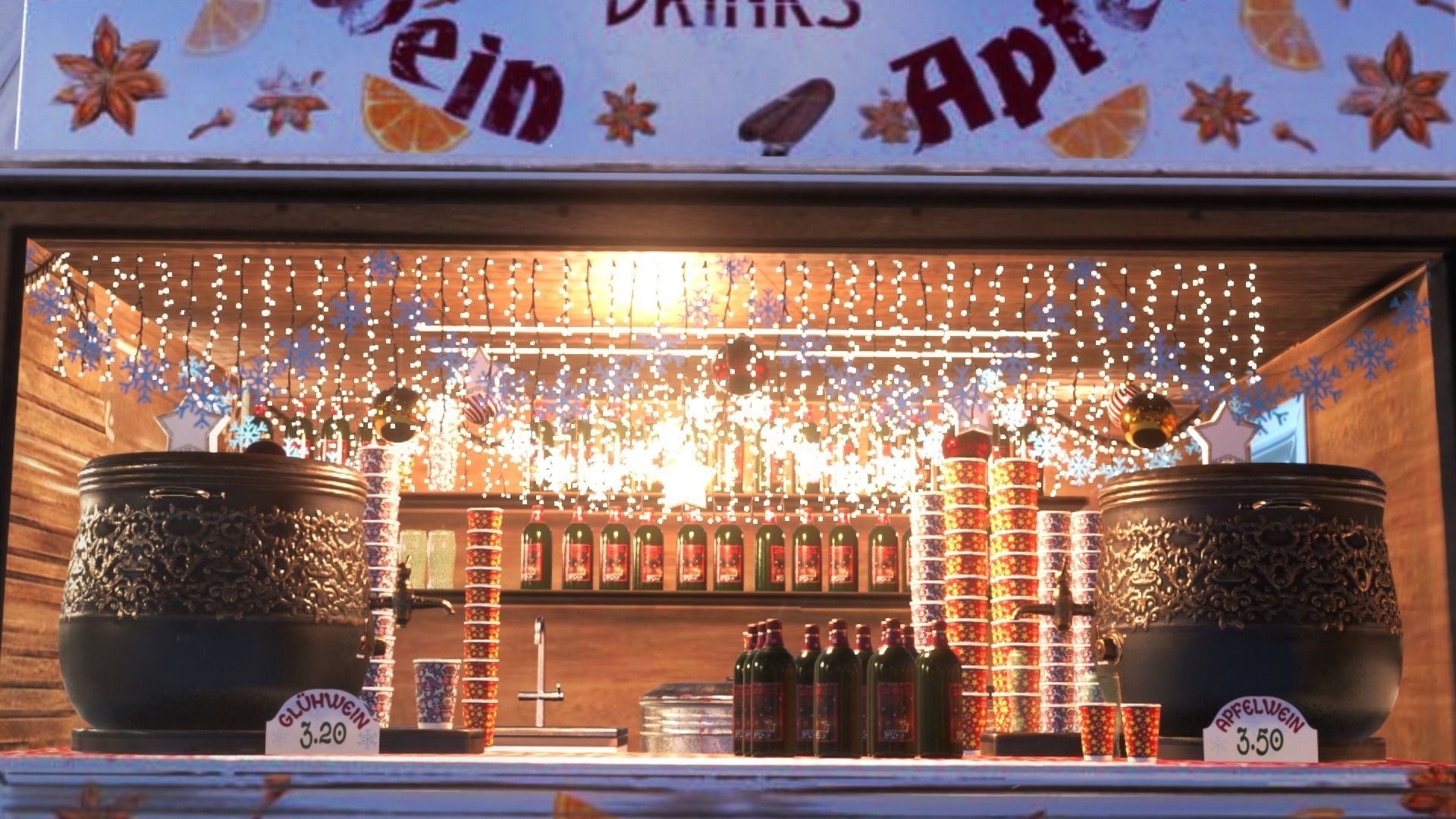 3D model Christmas Mini Market VR / AR / low-poly | CGTrader