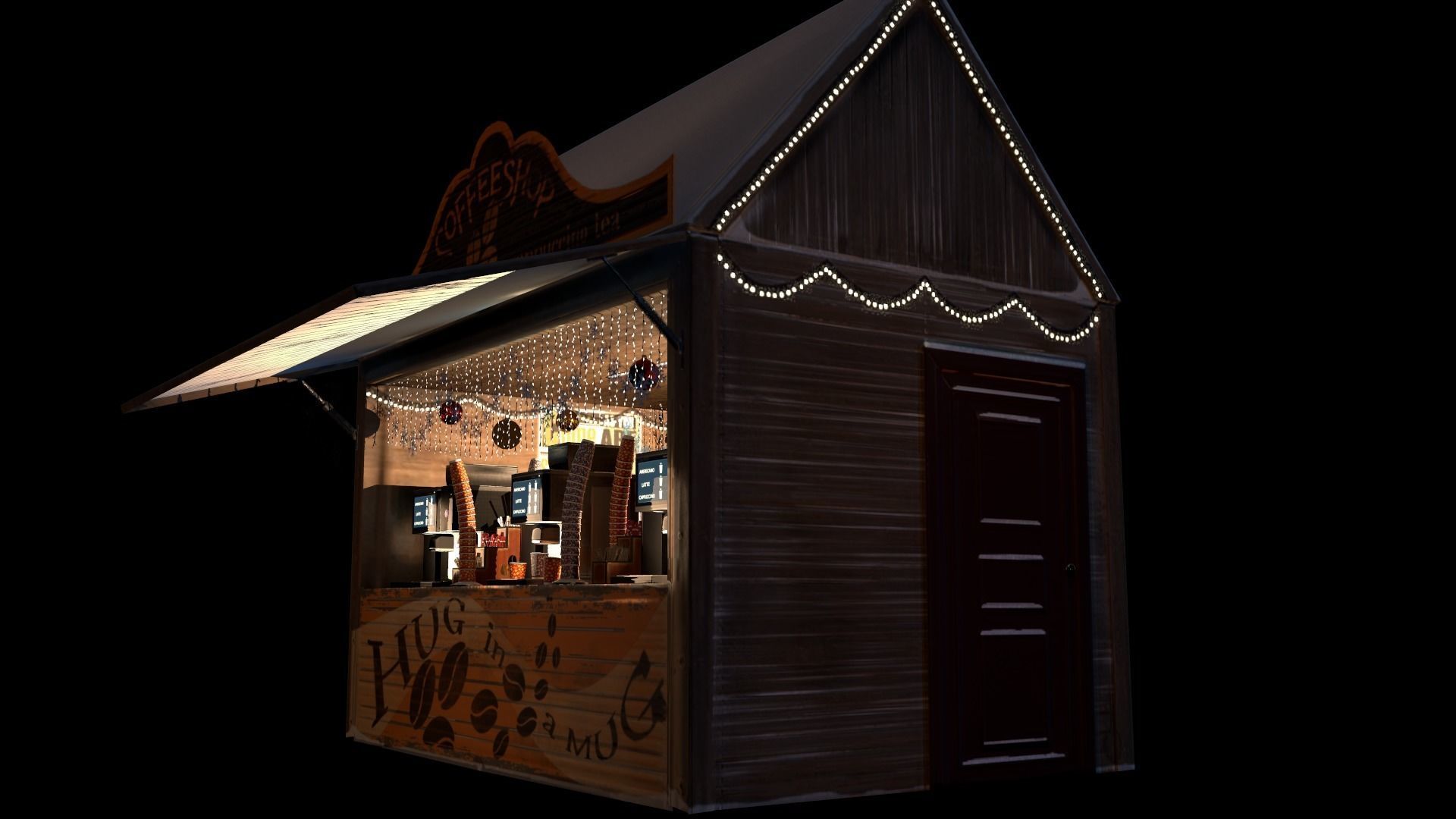 3D model Christmas Mini Market VR / AR / low-poly | CGTrader