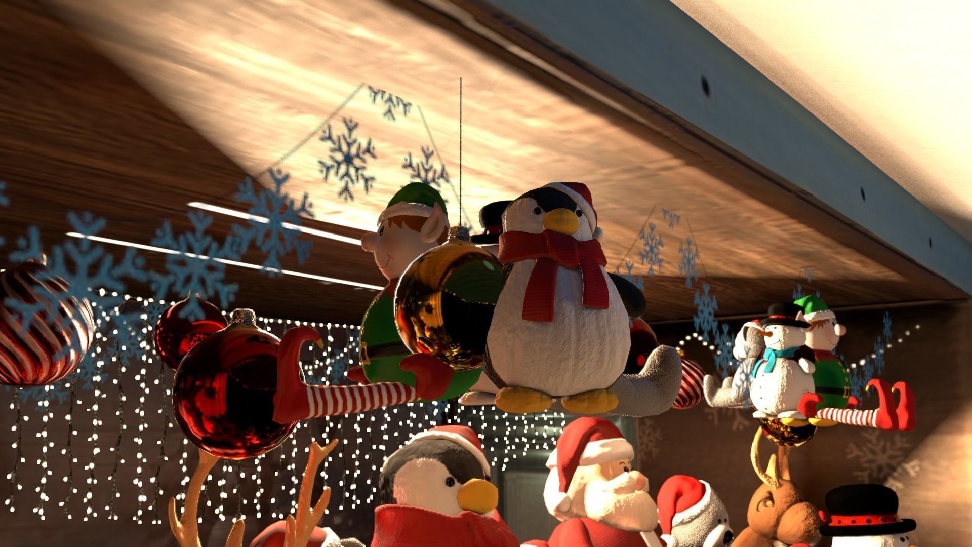 3D model Christmas Mini Market VR / AR / low-poly | CGTrader