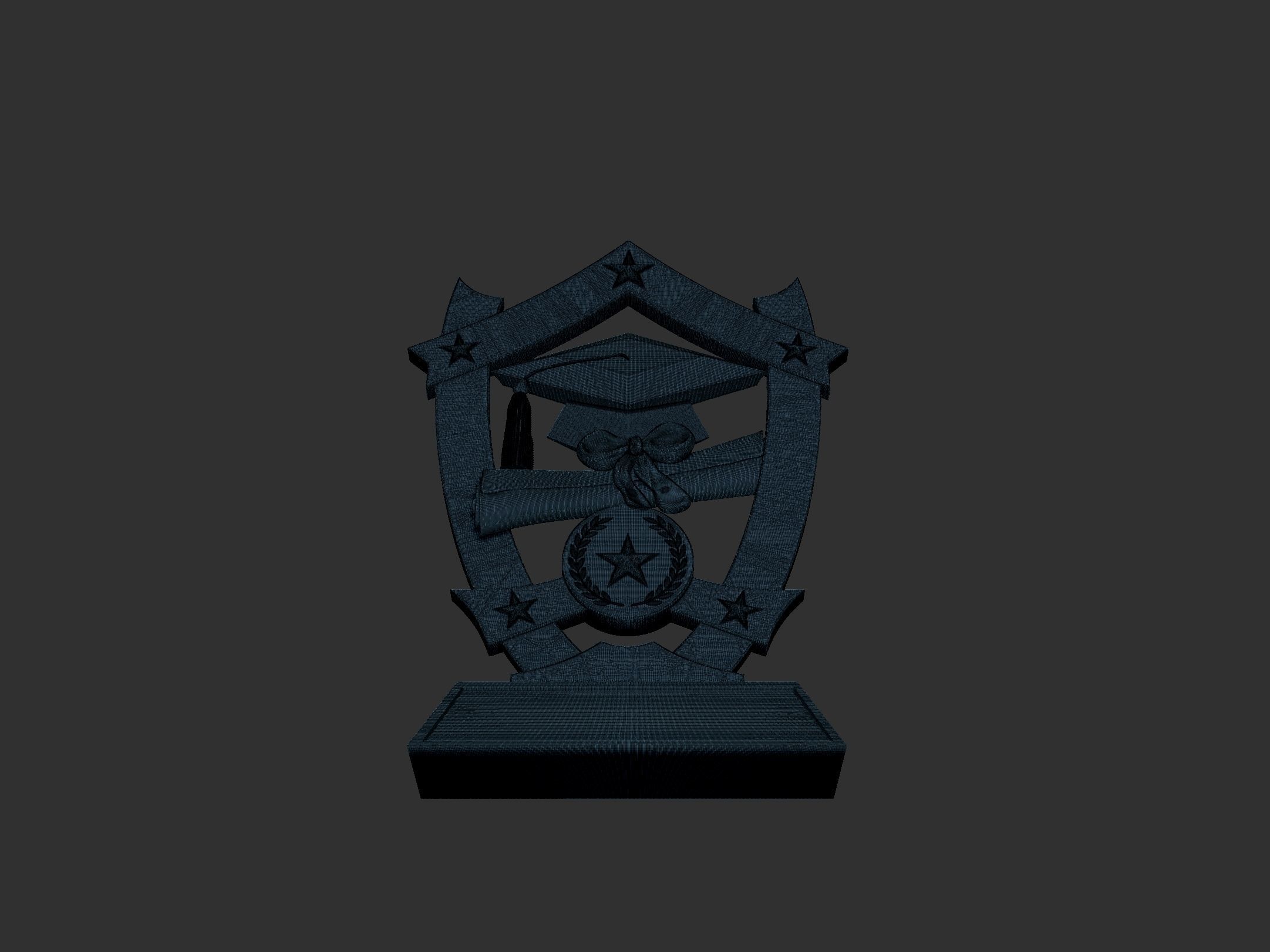 Graduation Plaque 3D model 3D printable | CGTrader