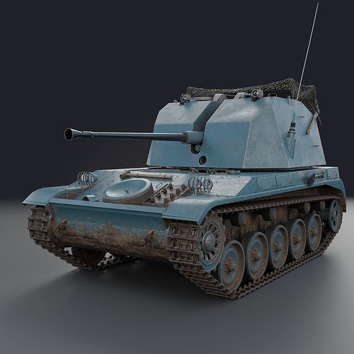 AMX-13 DCA 40 PBR Model 3D model | CGTrader