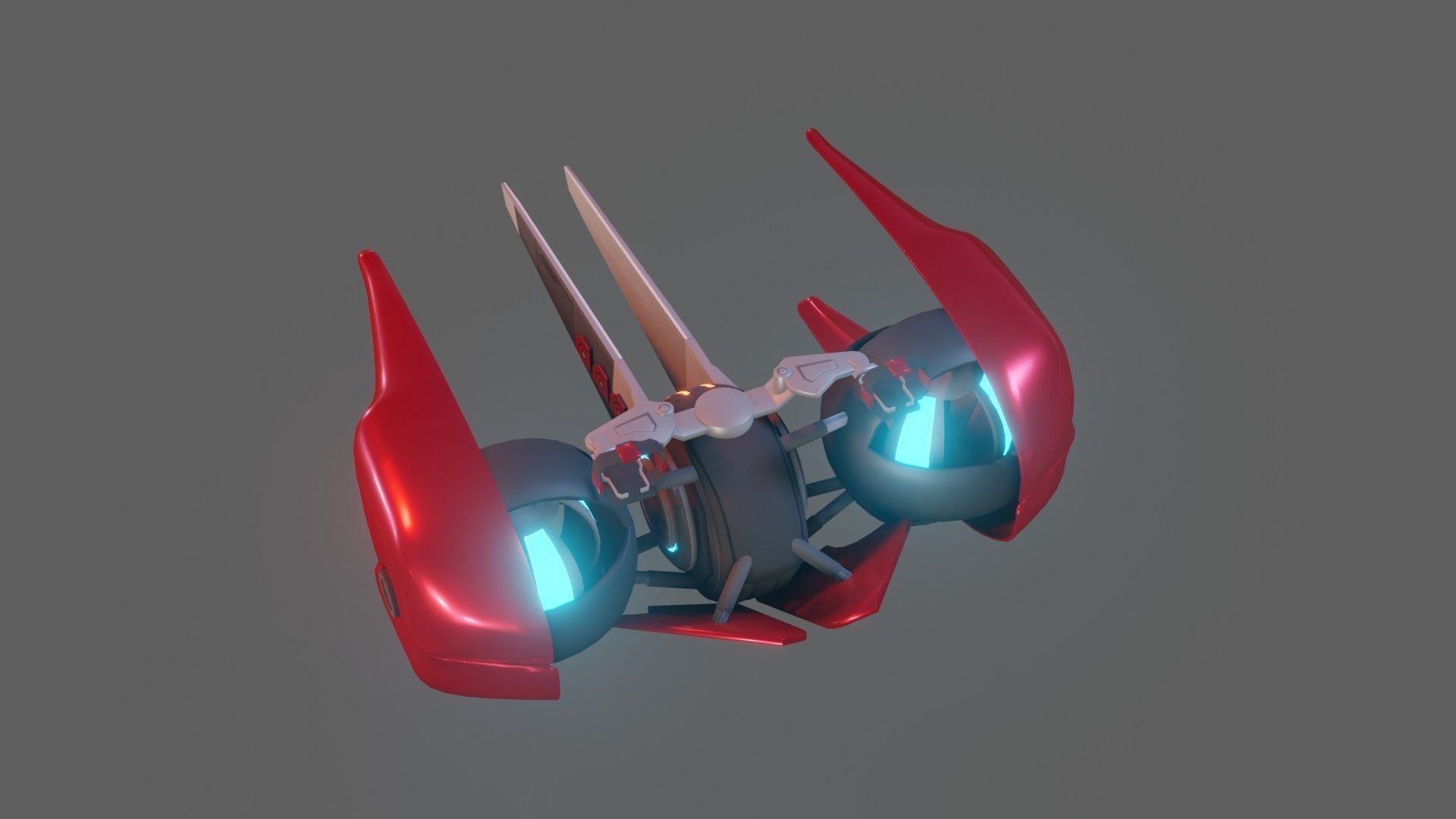 3D model Sci-Fi Glider - Low Poly - Game Ready - PBR VR / AR / low-poly ...