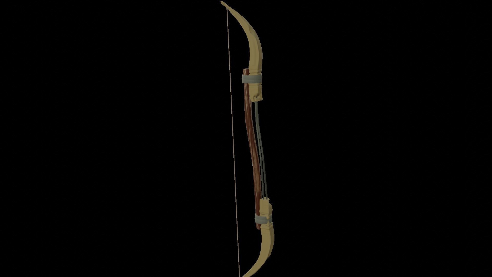 barbarian bow bone 3D model | CGTrader