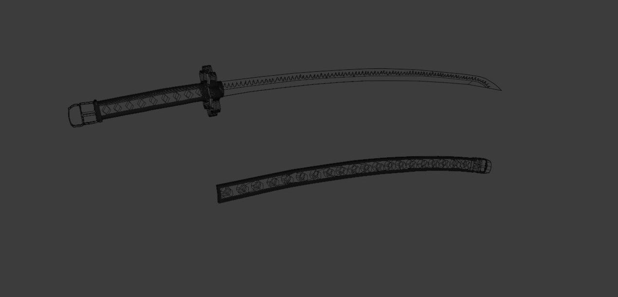 3D model One Piece - Shusui - Zoro sword VR / AR / low-poly | CGTrader