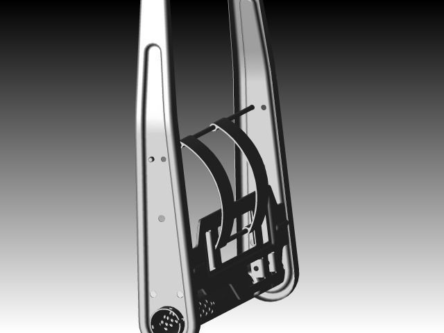 Back Seat Frame 3D model | CGTrader