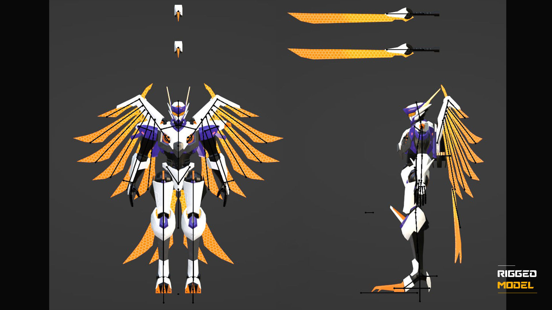 3D model Saber Codename Storm Mobile Legends Bang bang VR / AR / low ...