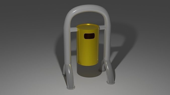 Animated Trash Can free 3D model animated | CGTrader
