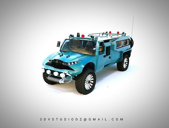 3D model TERMINATOR concept truck VR / AR / low-poly | CGTrader
