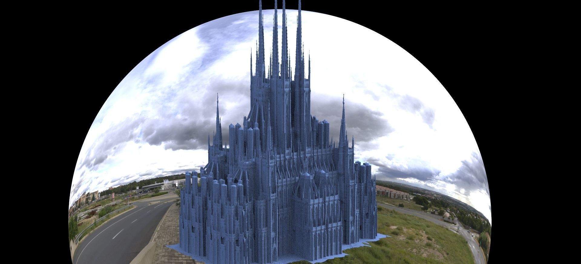 Bloodborne inspired buildings 3D model | CGTrader