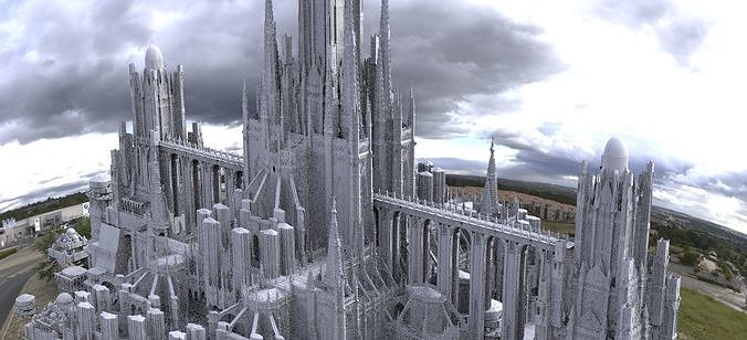 Bloodborne inspired Cathedral Ornate Fine architecture 3D model | CGTrader