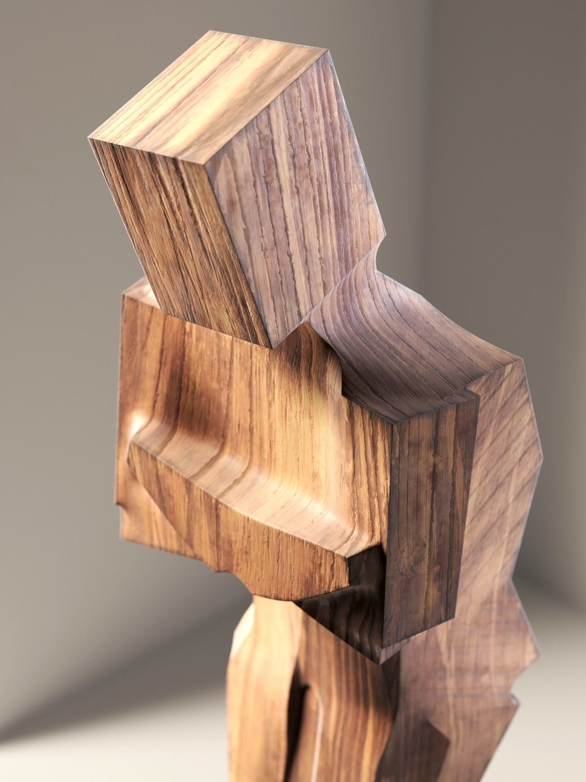 Xoanon Sculpture 3D model | CGTrader